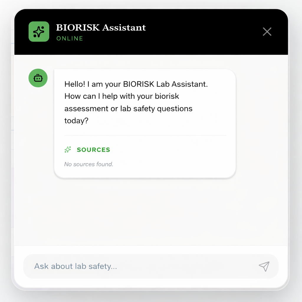 BioSafe AI - Lab Risk Assessment